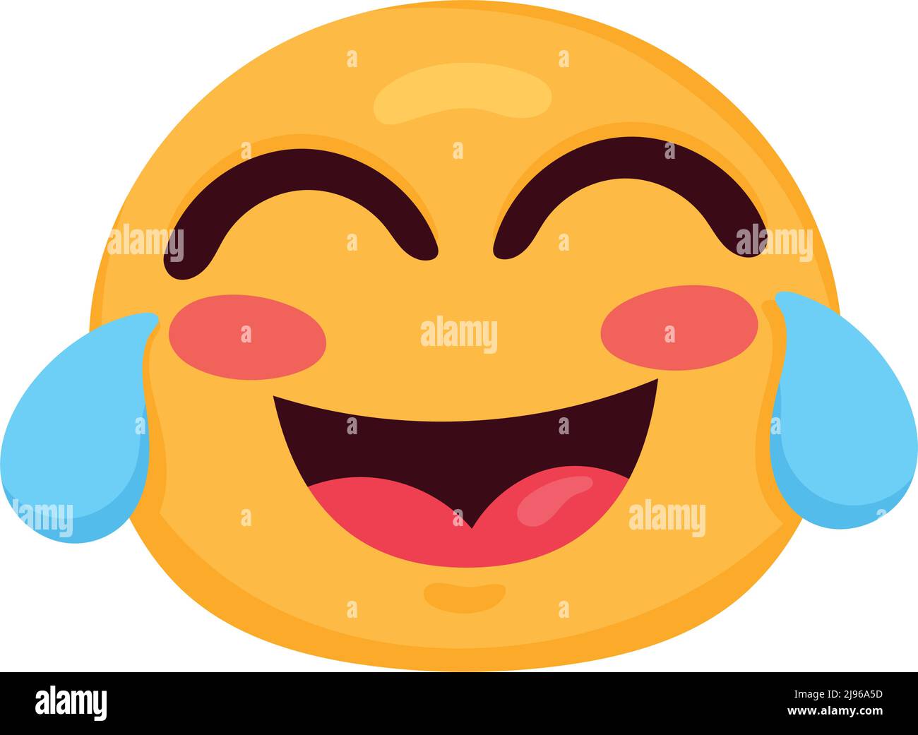 laughing emoji face character icon Stock Vector Image & Art - Alamy