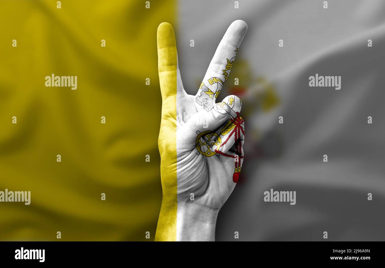Gesture victory flag hi-res stock photography and images - Alamy