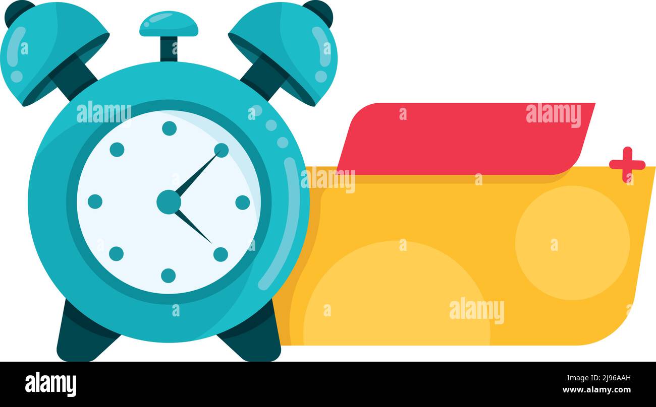 Alarm clock icon commercial Cut Out Stock Images & Pictures - Alamy