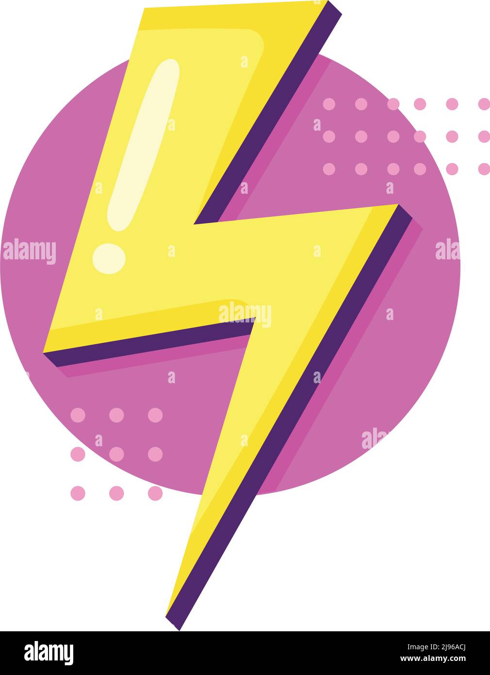thunder ray power pop art icon Stock Vector Image & Art - Alamy