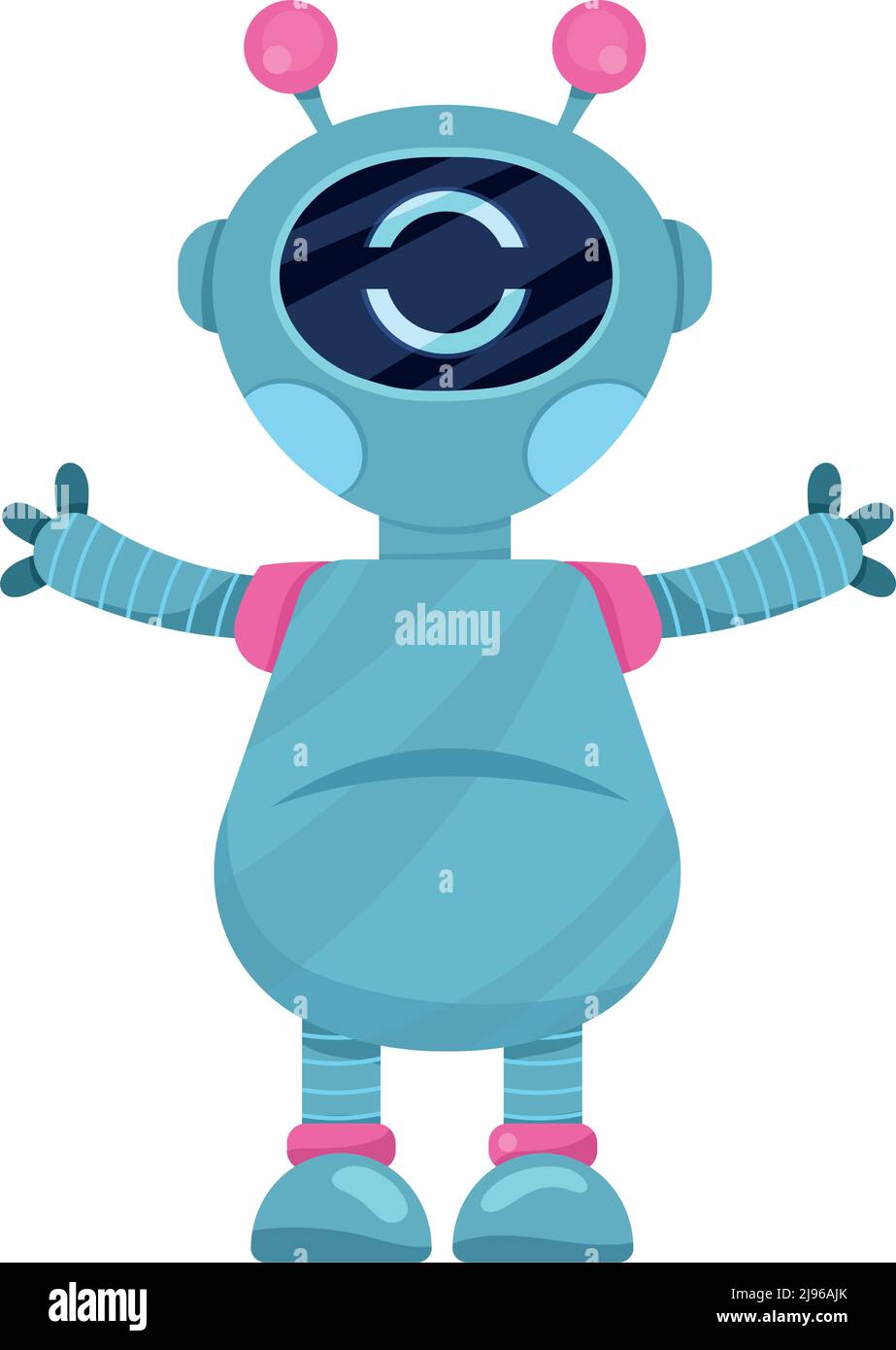 blue robot electric future icon Stock Vector Image & Art - Alamy