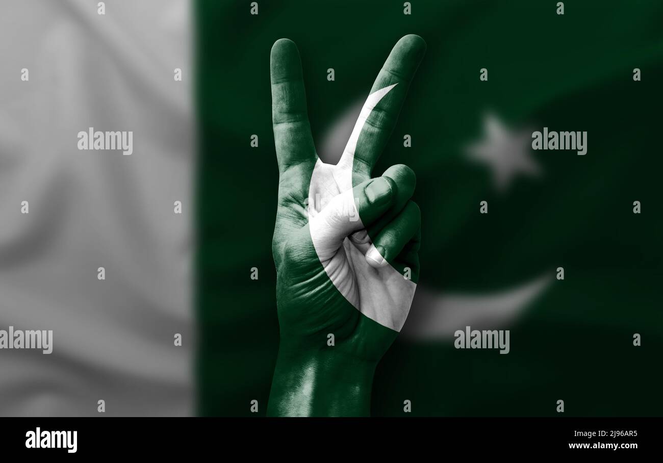 Pakistan hand gesture hi-res stock photography and images - Alamy
