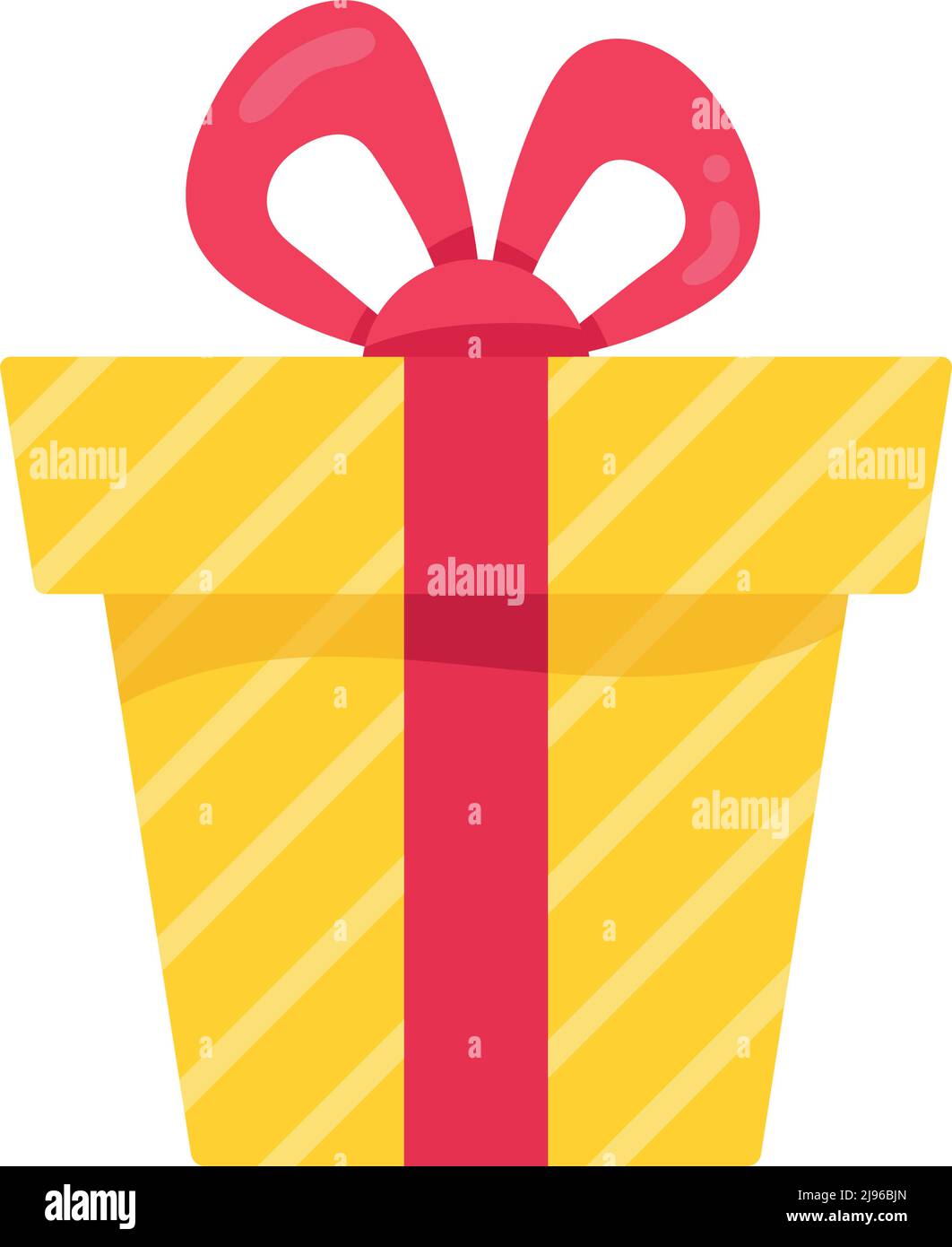 yellow gift box present icon Stock Vector Image & Art - Alamy