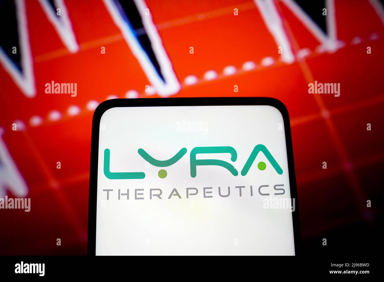 In this photo illustration, the Lyra Therapeutics logo seen displayed ...