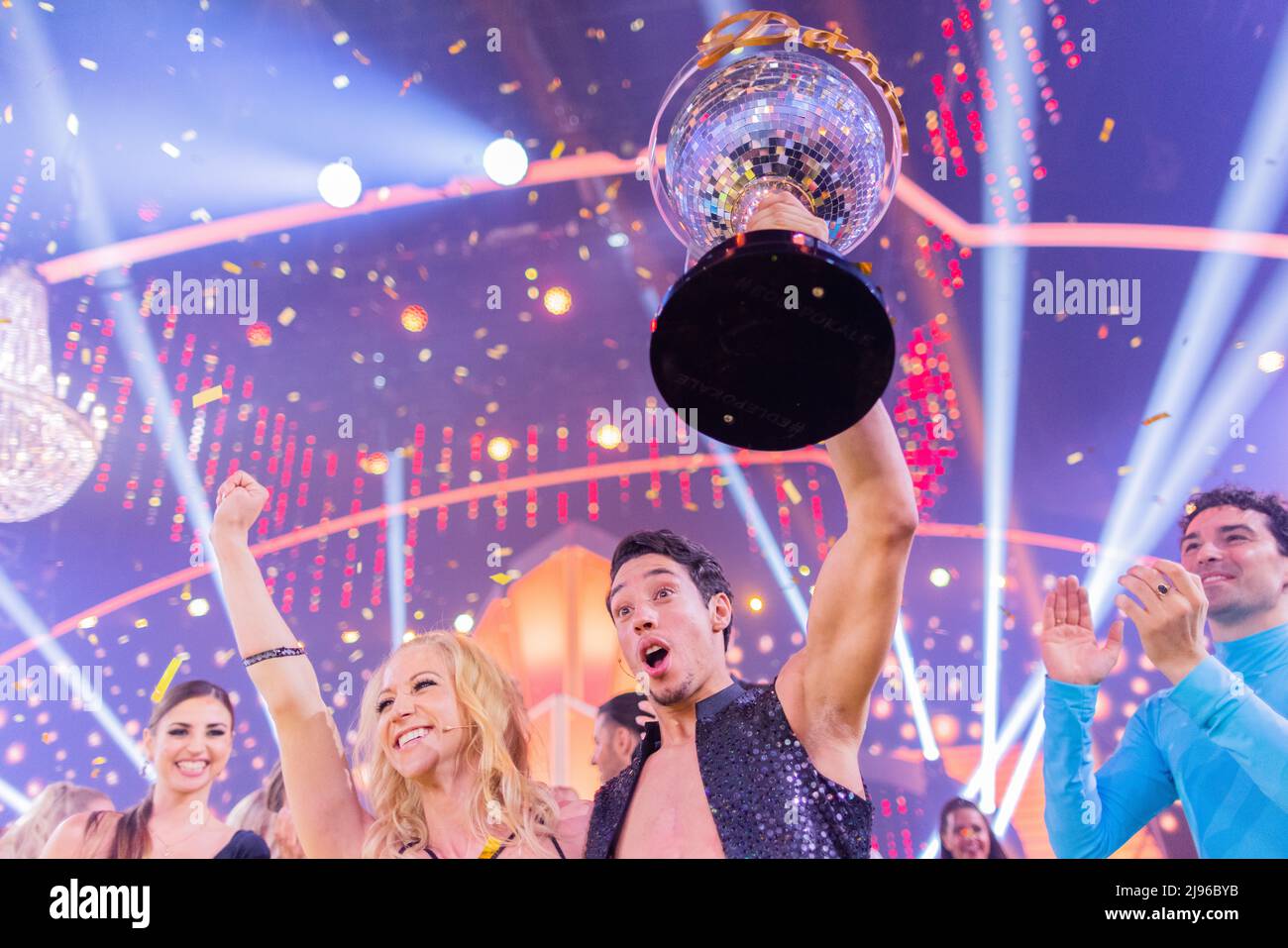 Cologne, Germany. 20th May, 2022. Rene Casselly, circus performer, and ...