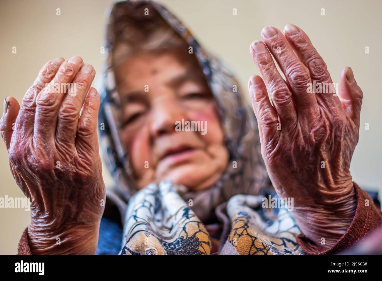 Muslim Prayer Hands Woman