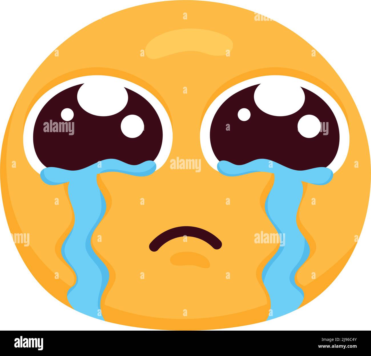 crying emoji face character icon Stock Vector Image & Art - Alamy
