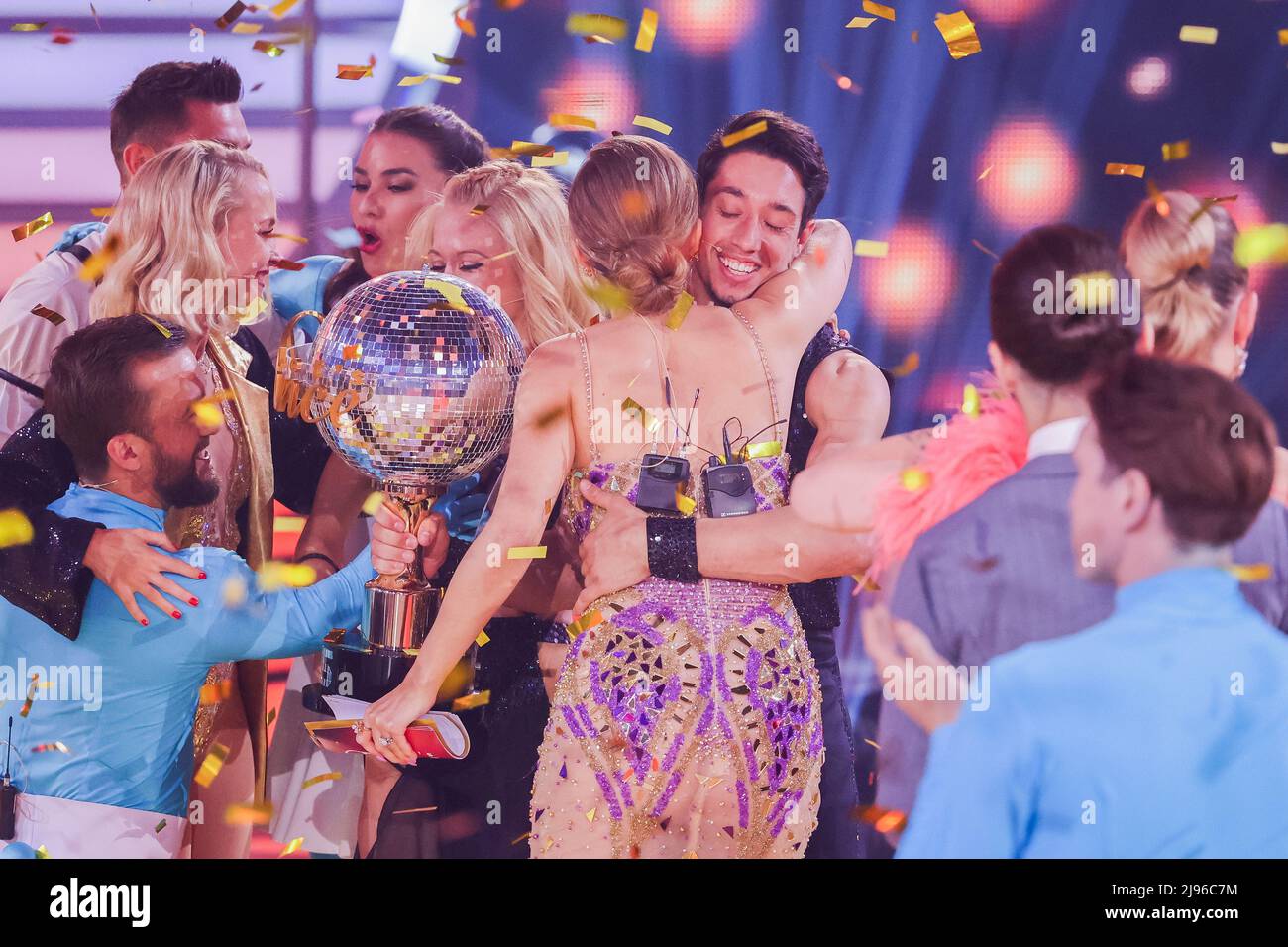 Cologne, Germany. 20th May, 2022. Rene Casselly, circus performer, and ...