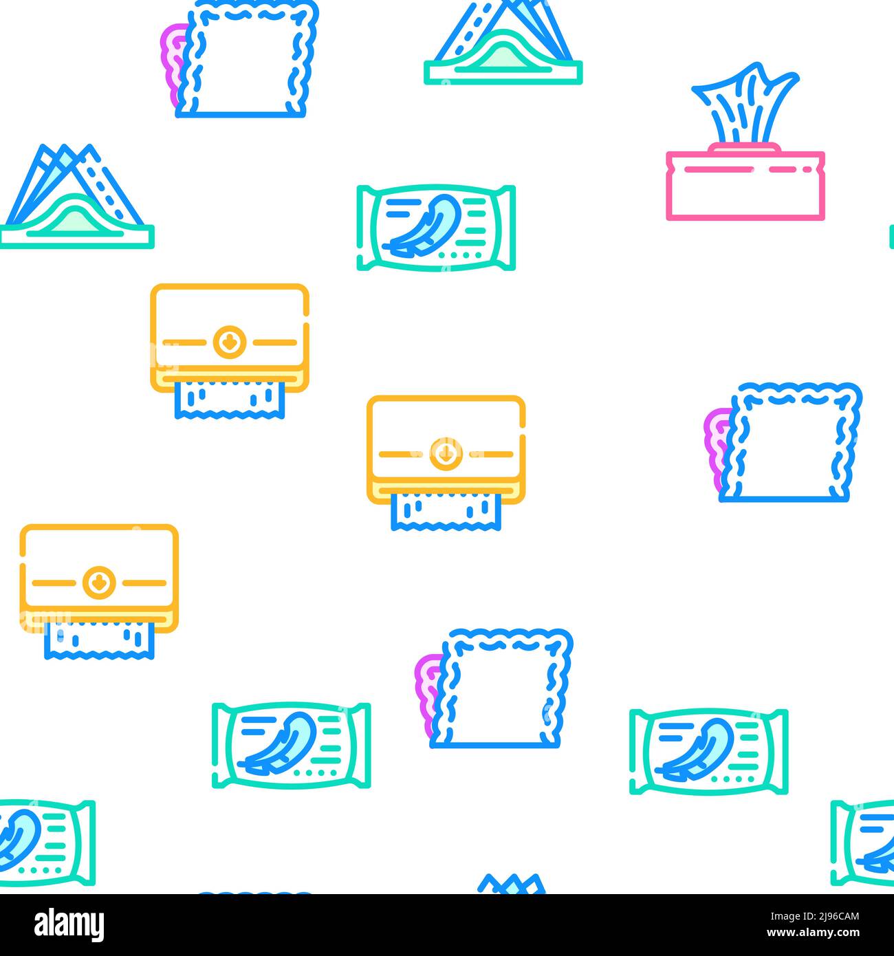 Paper towel kitchen roll tissue icons set vector clean toilet hi-res stock photography and ...