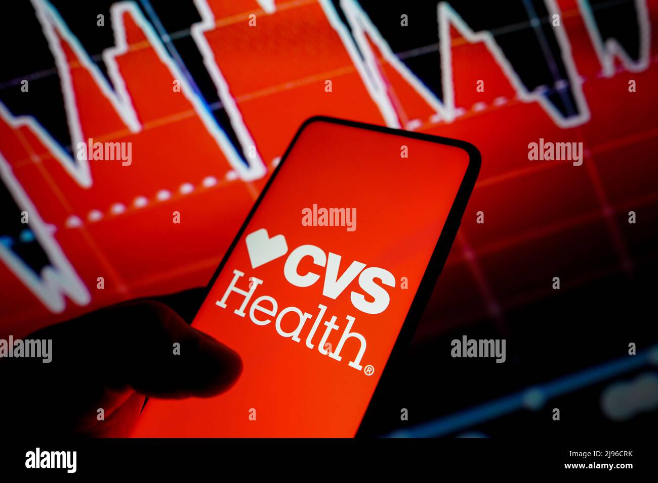 Brazil. 20th May, 2022. In this photo illustration, the CVS Health logo ...