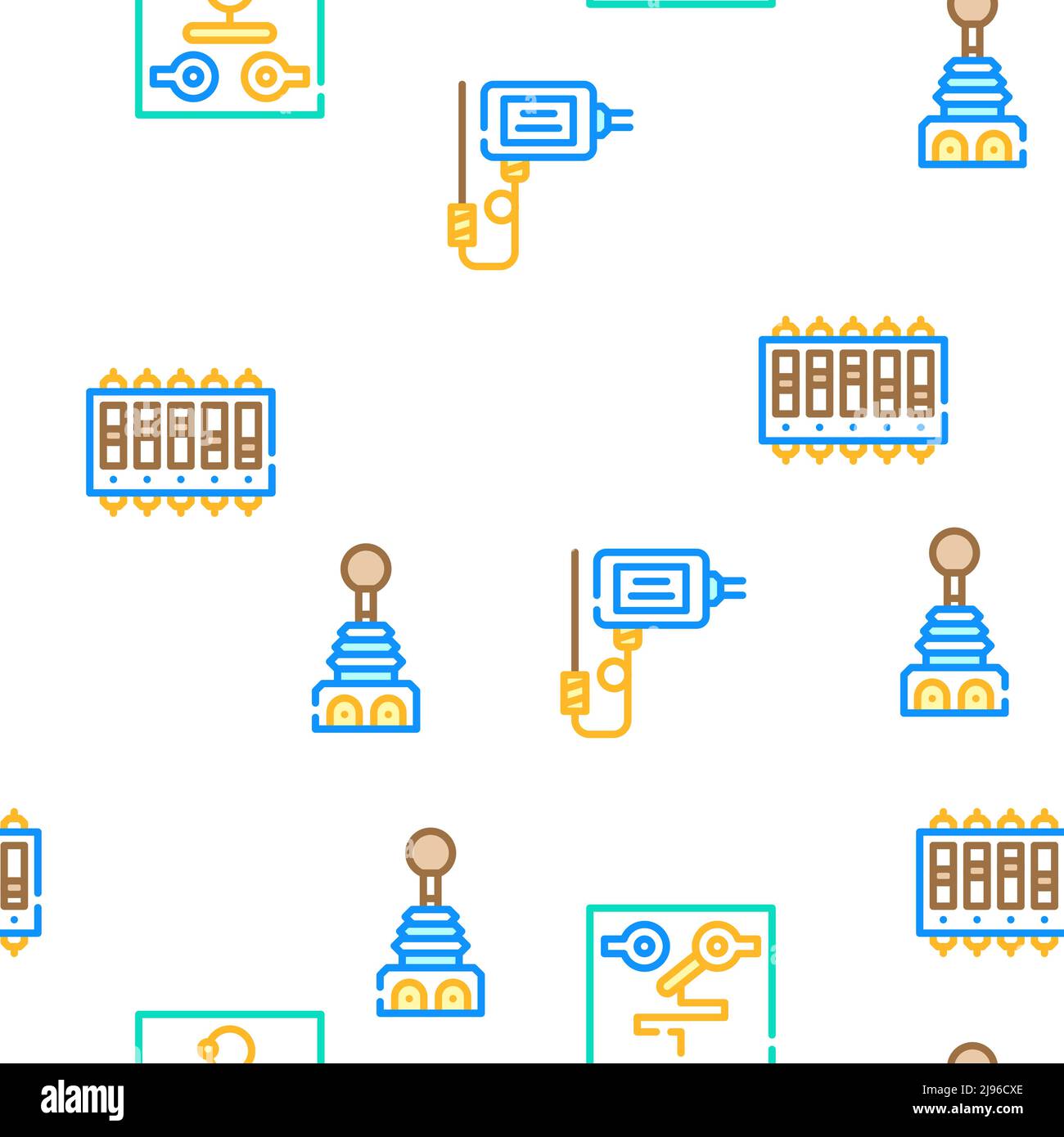 Switch Electricity Accessory Icons Set Vector Stock Vector Image & Art ...