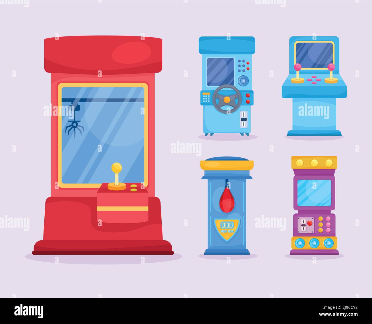 five electronic games set icons Stock Vector Image & Art - Alamy