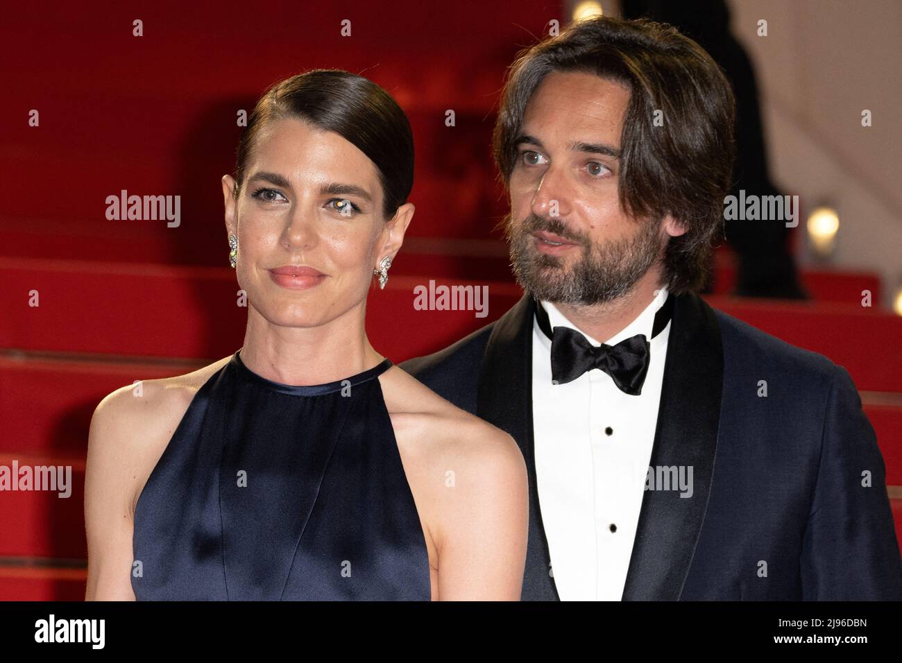 Cannes, France. 21st May, 2022. Dimitri Rassam and Charlotte Casiraghi ...