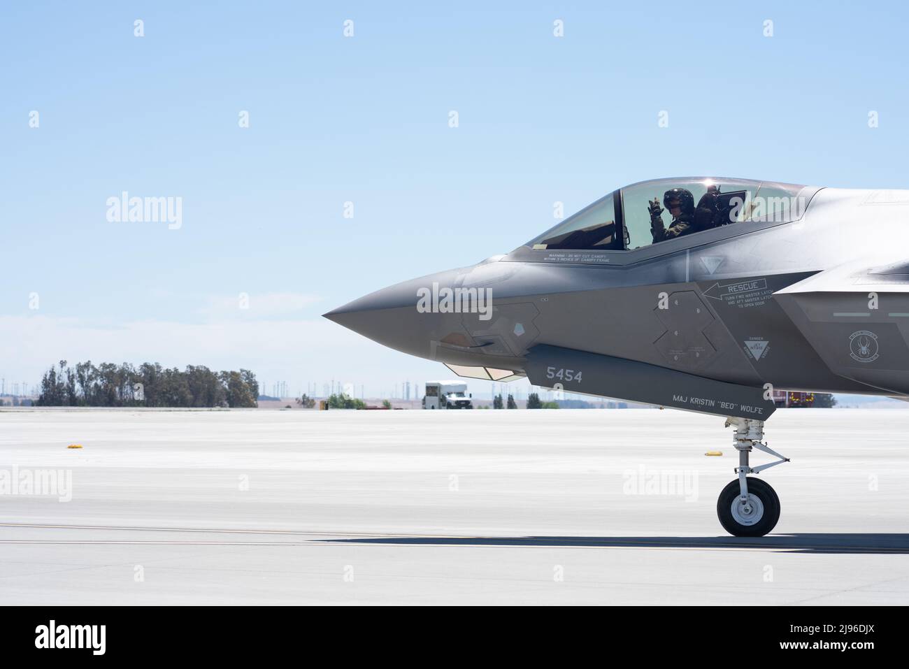 U.S. Air Force Maj. Kristin “Beo” Wolfe, F-35A Lightning II ...