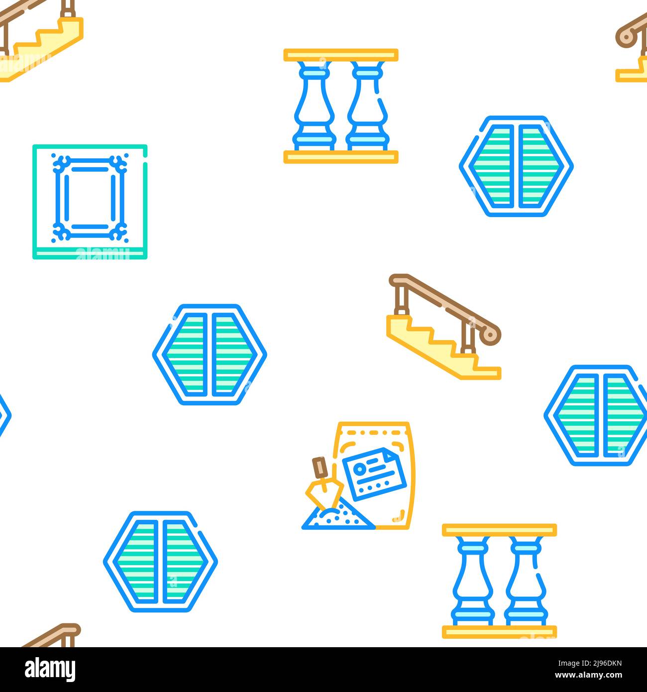 Building Materials And Supplies Icons Set Vector Stock Vector Image ...