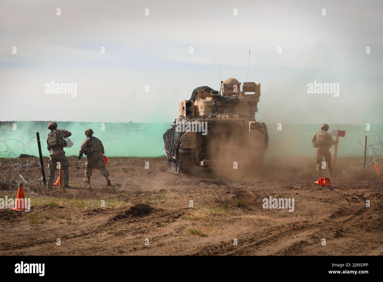 U.S. Army sappers assigned to the 1st Battalion, 8th Infantry Regiment ...
