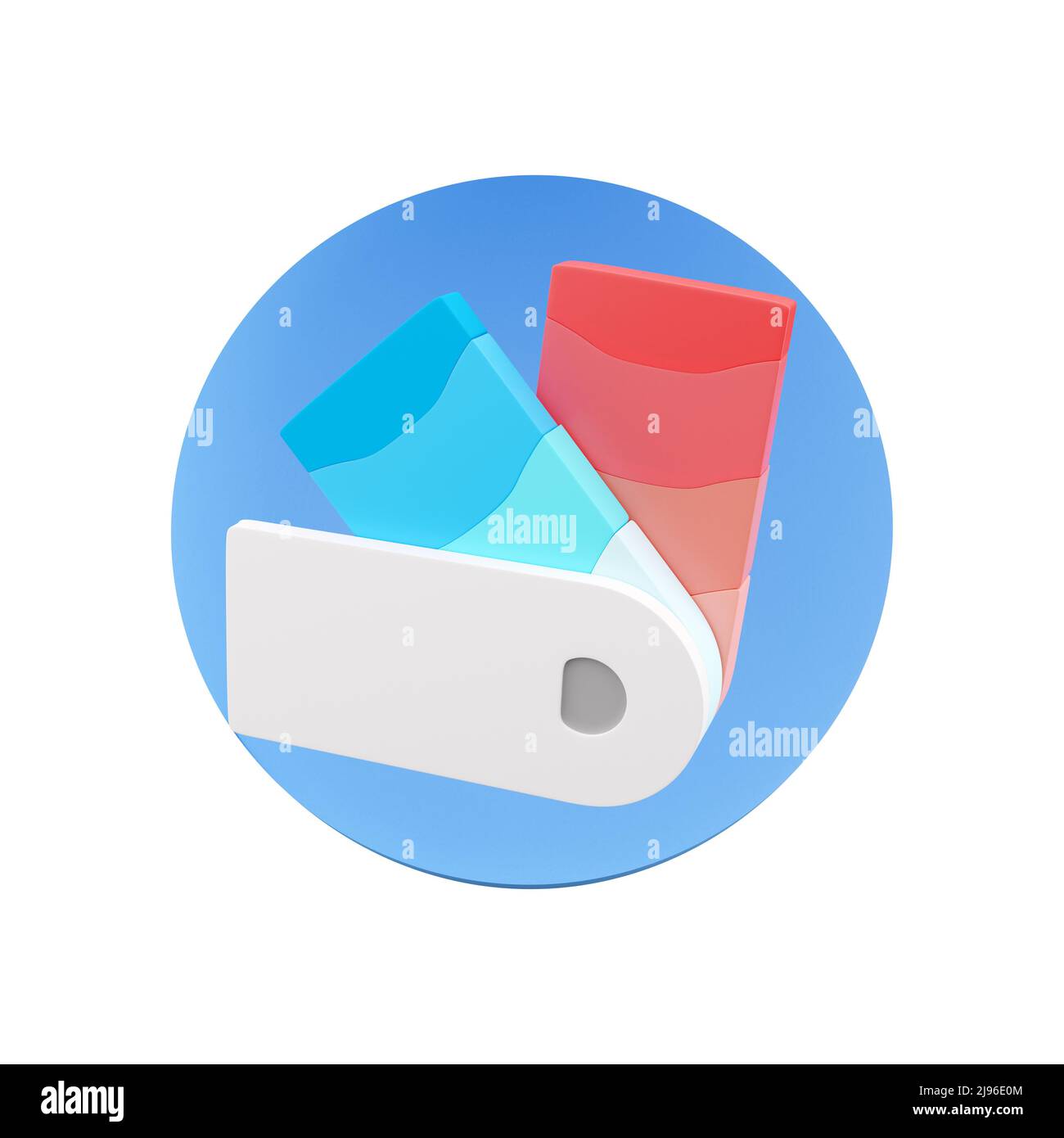 3D render color palette icon on white background. 3D render color ... 3D render color palette icon on white background. 3D render color ...