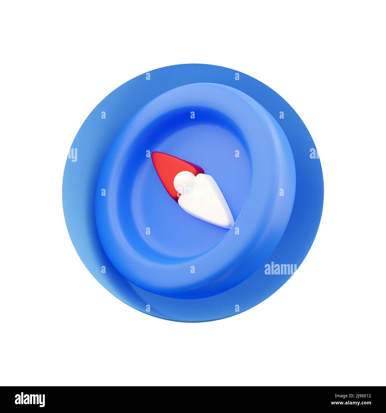 3D render compass icon. 3D render compass icon direction location map ...