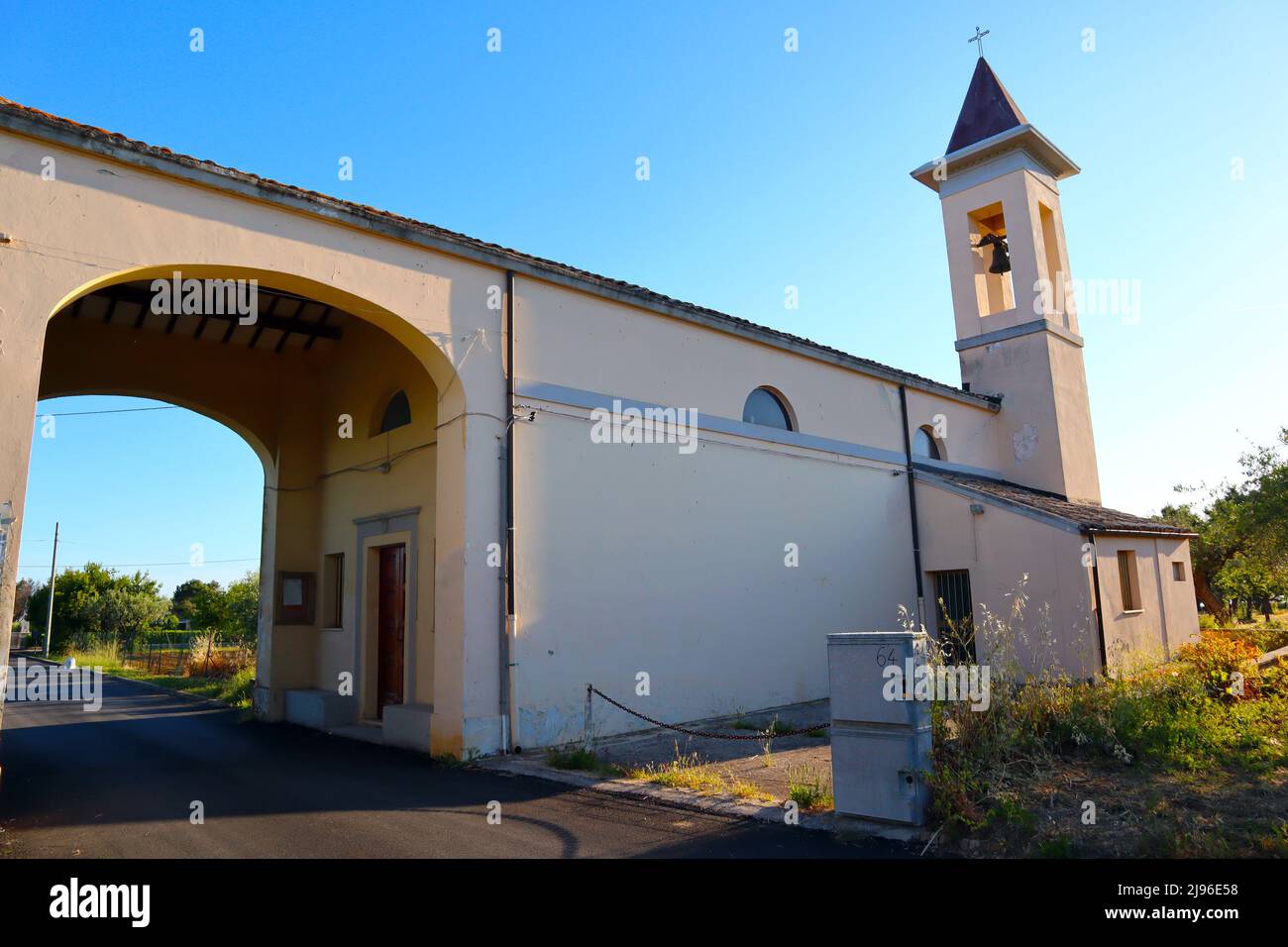 Ortona Italy, San Donato church near The Moro River Canadian War ...