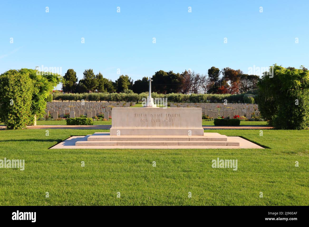 Ortona, Italy – Moro River Canadian War Cemetery. Soldiers who are ...