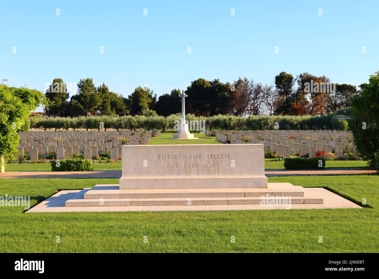 Ortona, Italy – Moro River Canadian War Cemetery. Soldiers who are ...