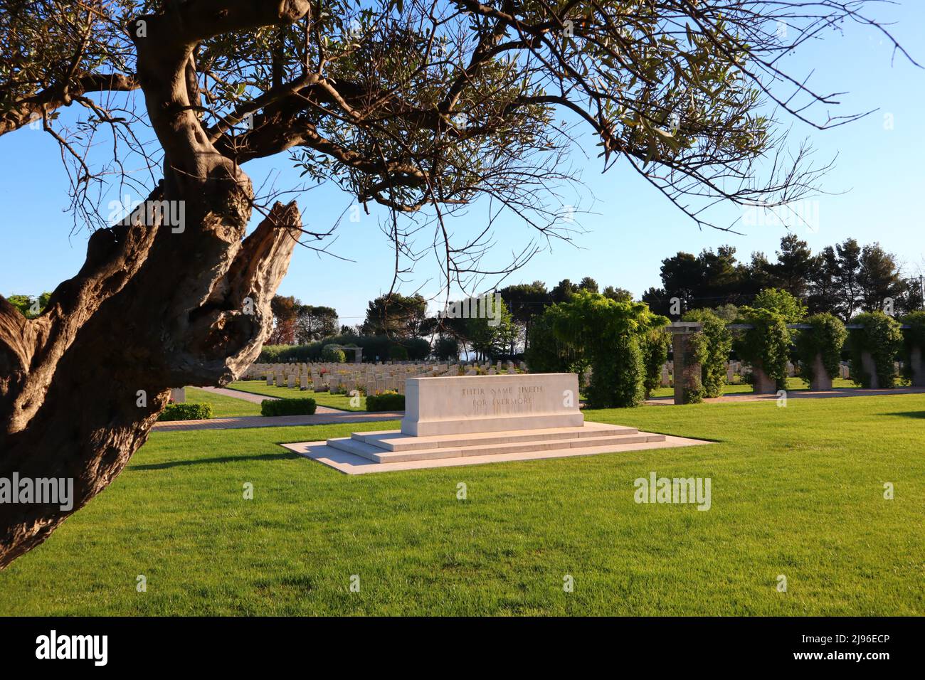Ortona, Italy – Moro River Canadian War Cemetery. Soldiers who are ...