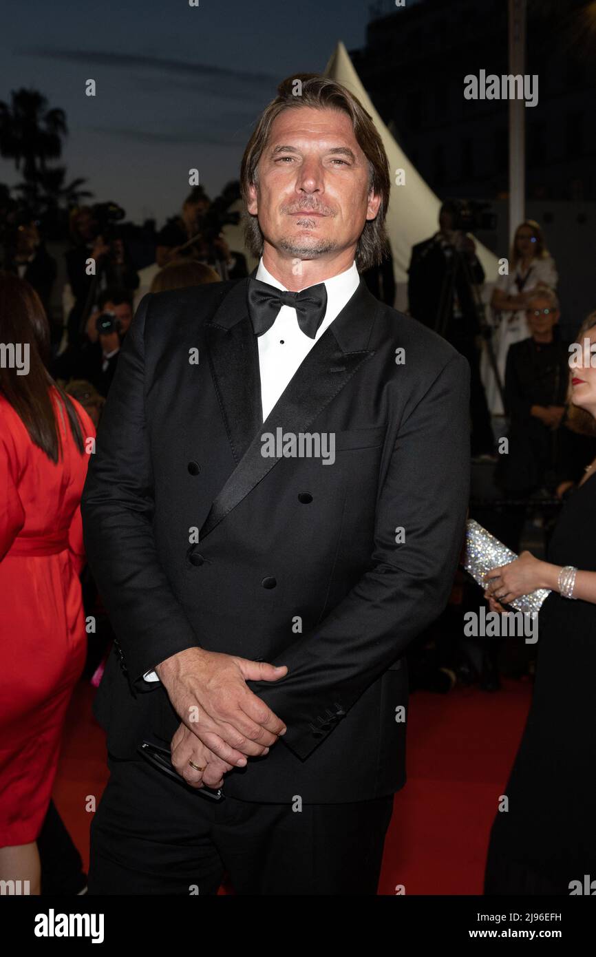 Cannes, France. 21st May, 2022. Luka Peros attends the screening of ...