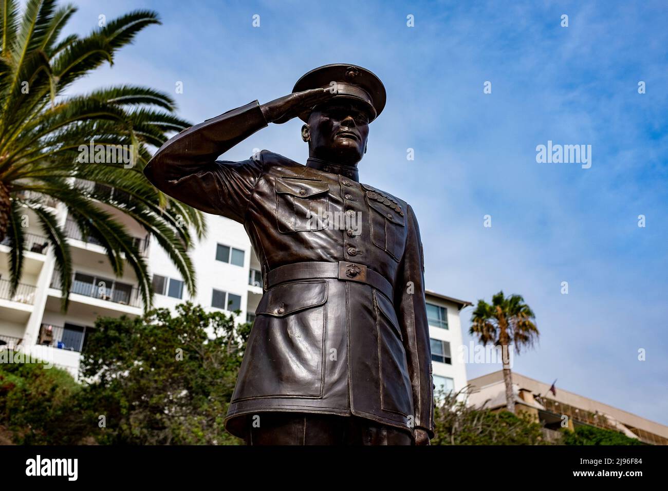 US Marine Statue Stock Photo - Alamy