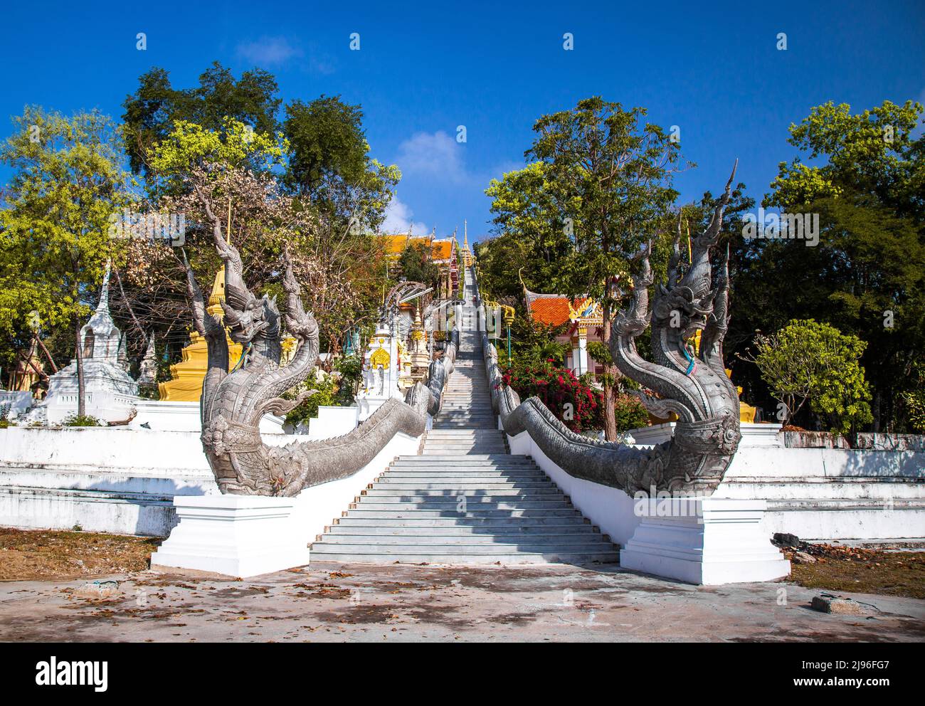 Wat Sangkat Rattana Khiri temple in Uthai Thani, Thailand Stock Photo ...