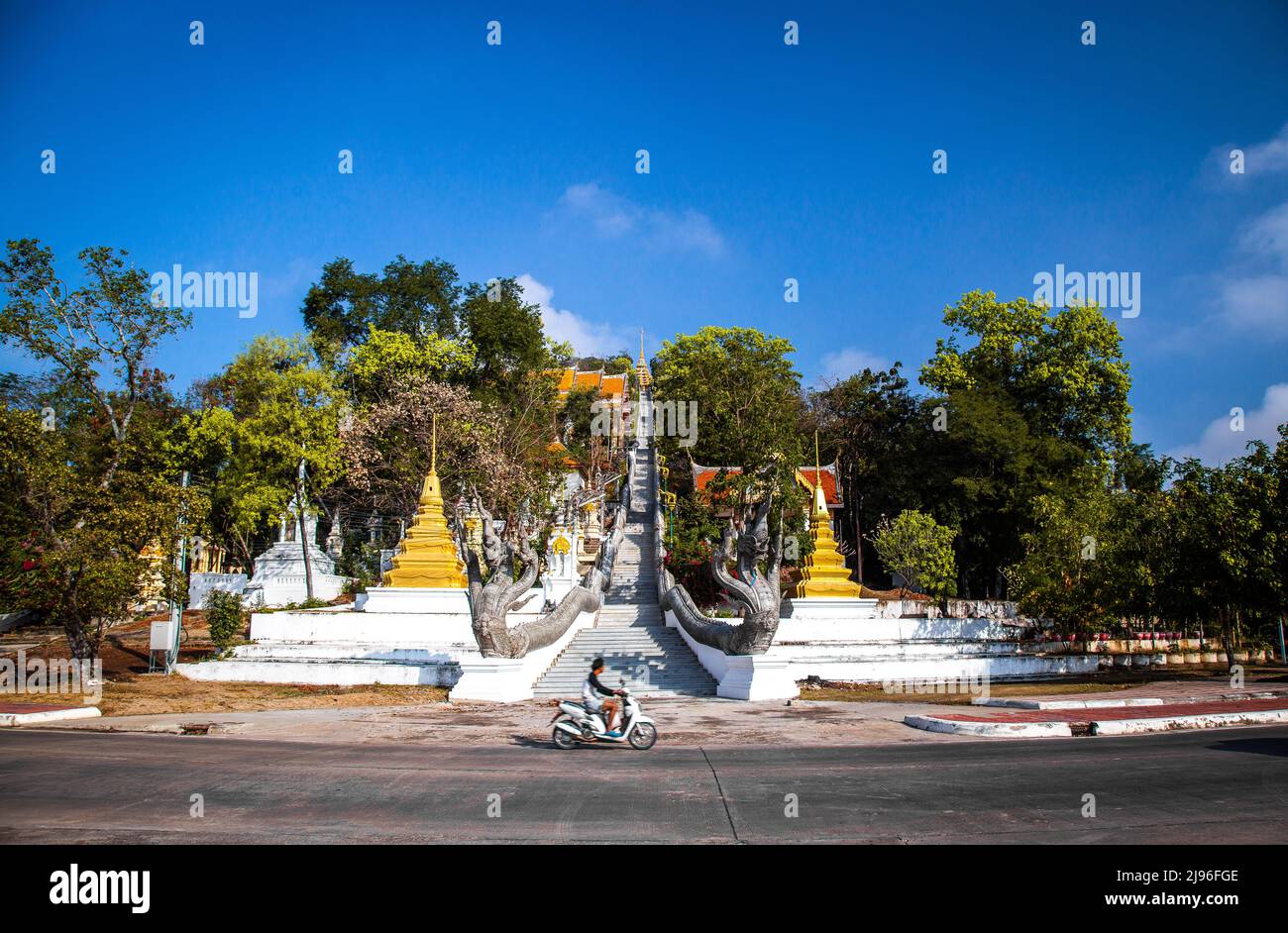 Wat Sangkat Rattana Khiri temple in Uthai Thani, Thailand Stock Photo ...
