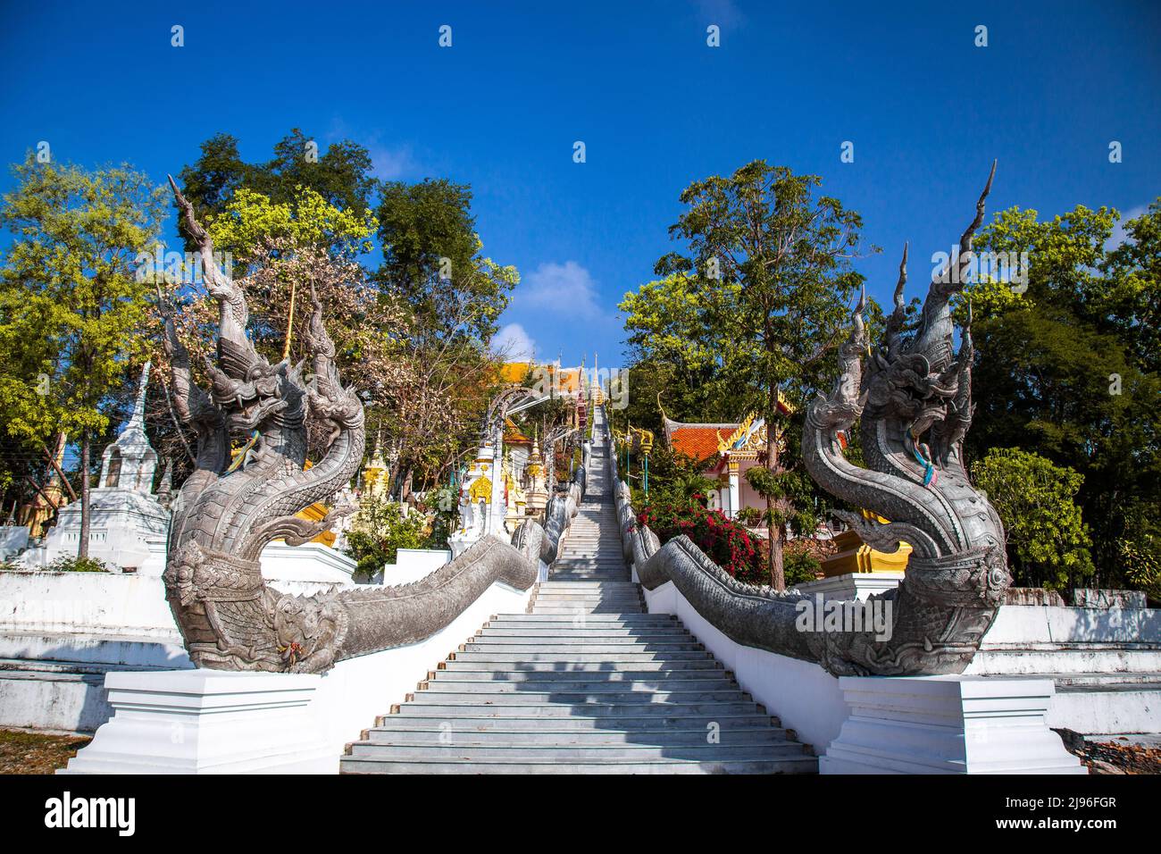 Wat Sangkat Rattana Khiri temple in Uthai Thani, Thailand Stock Photo ...