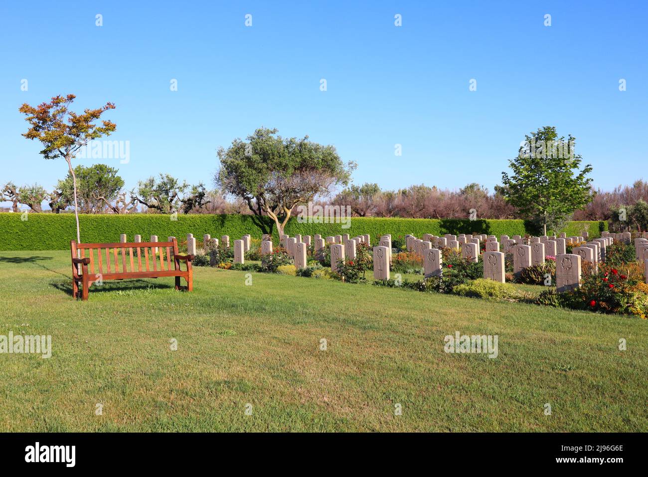Ortona, Italy – Moro River Canadian War Cemetery. Soldiers who are ...