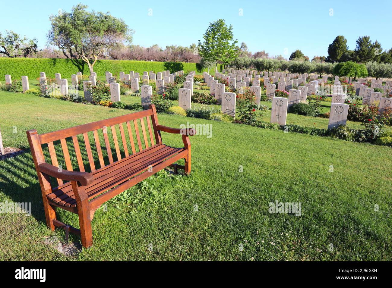 Ortona, Italy – Moro River Canadian War Cemetery. Soldiers who are ...