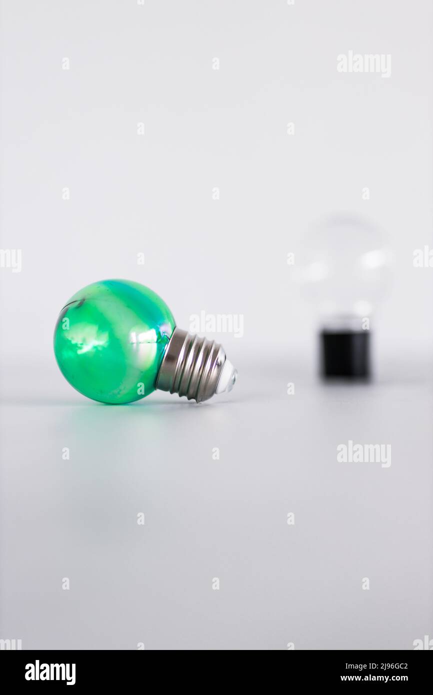 green economy and ideas for the environment, green light bulb idea next ...