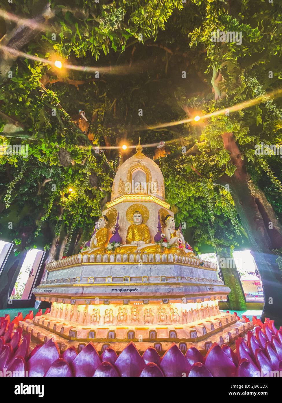 Wat Huai Kaeo or Wat Huay Kaew pagoda temple in Lopburi,Thailand Stock ...