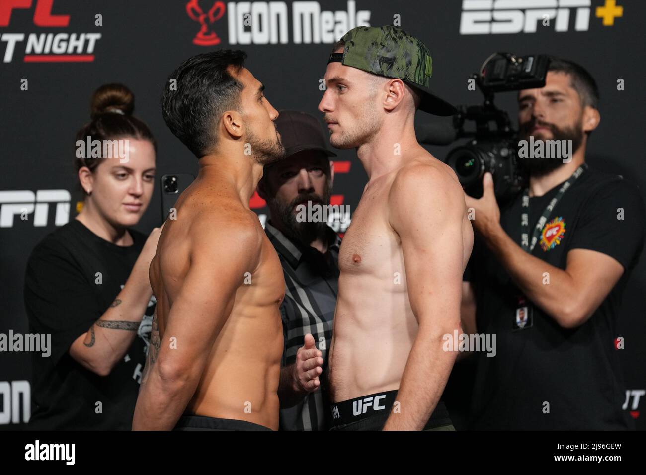 Las Vegas, USA. 20th May, 2022. LAS VEGAS, NV - May 20: Omar Morales (L ...