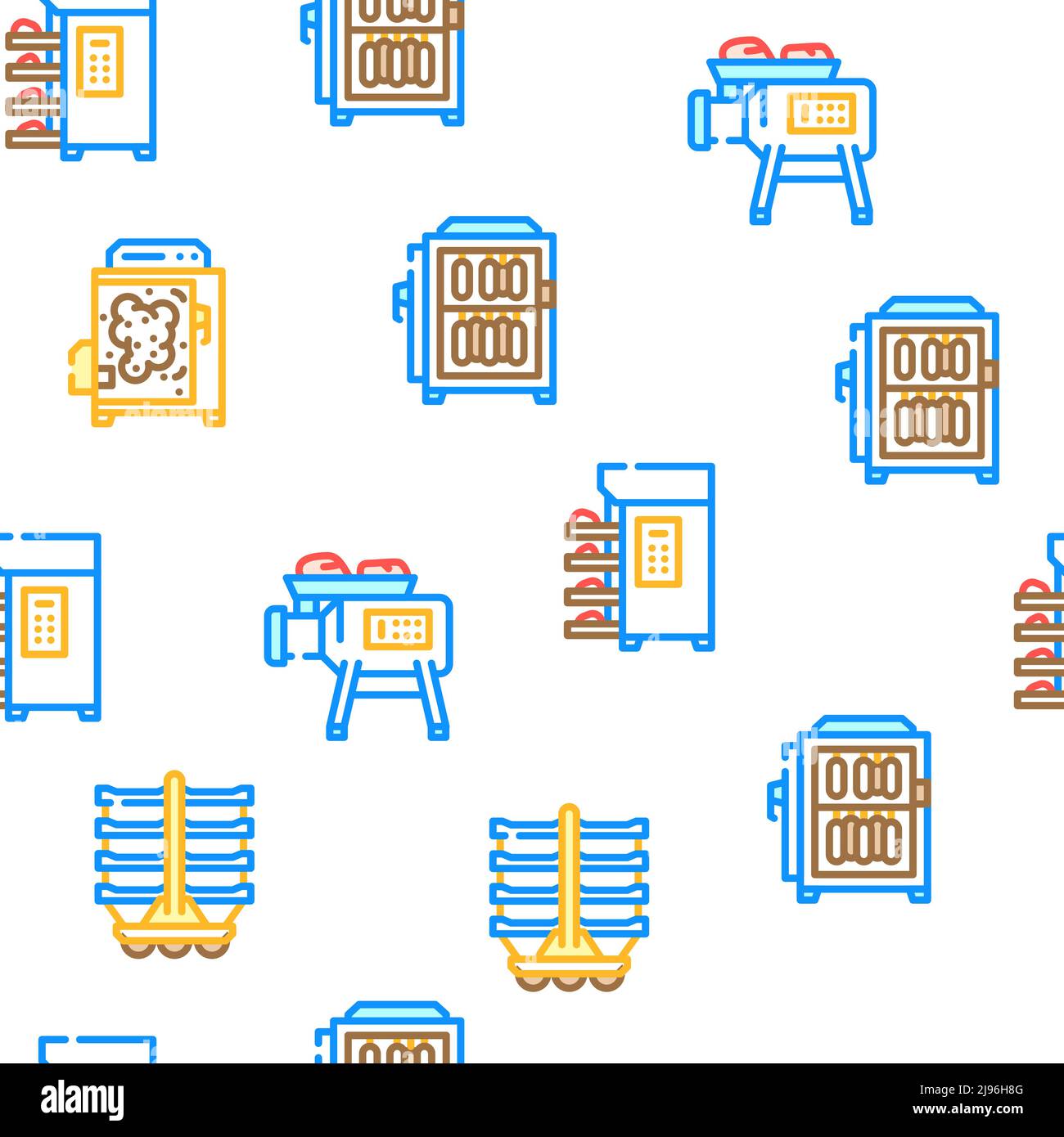 Chicken processing plant Stock Vector Images - Alamy