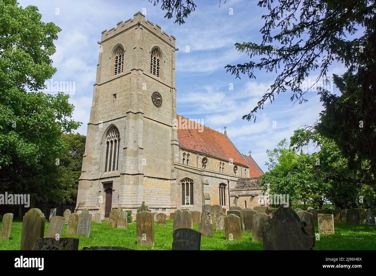 St Luke`s 13th century village church in Stickney Stock Photo - Alamy