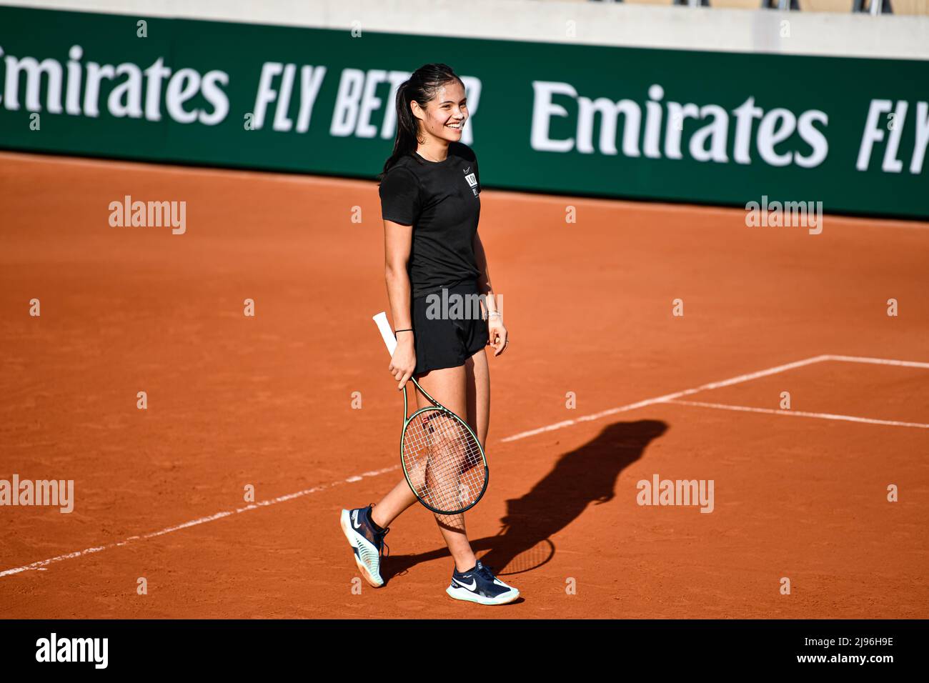 Emma Raducanu of Great Britain during the French Open (Roland-Garros ...