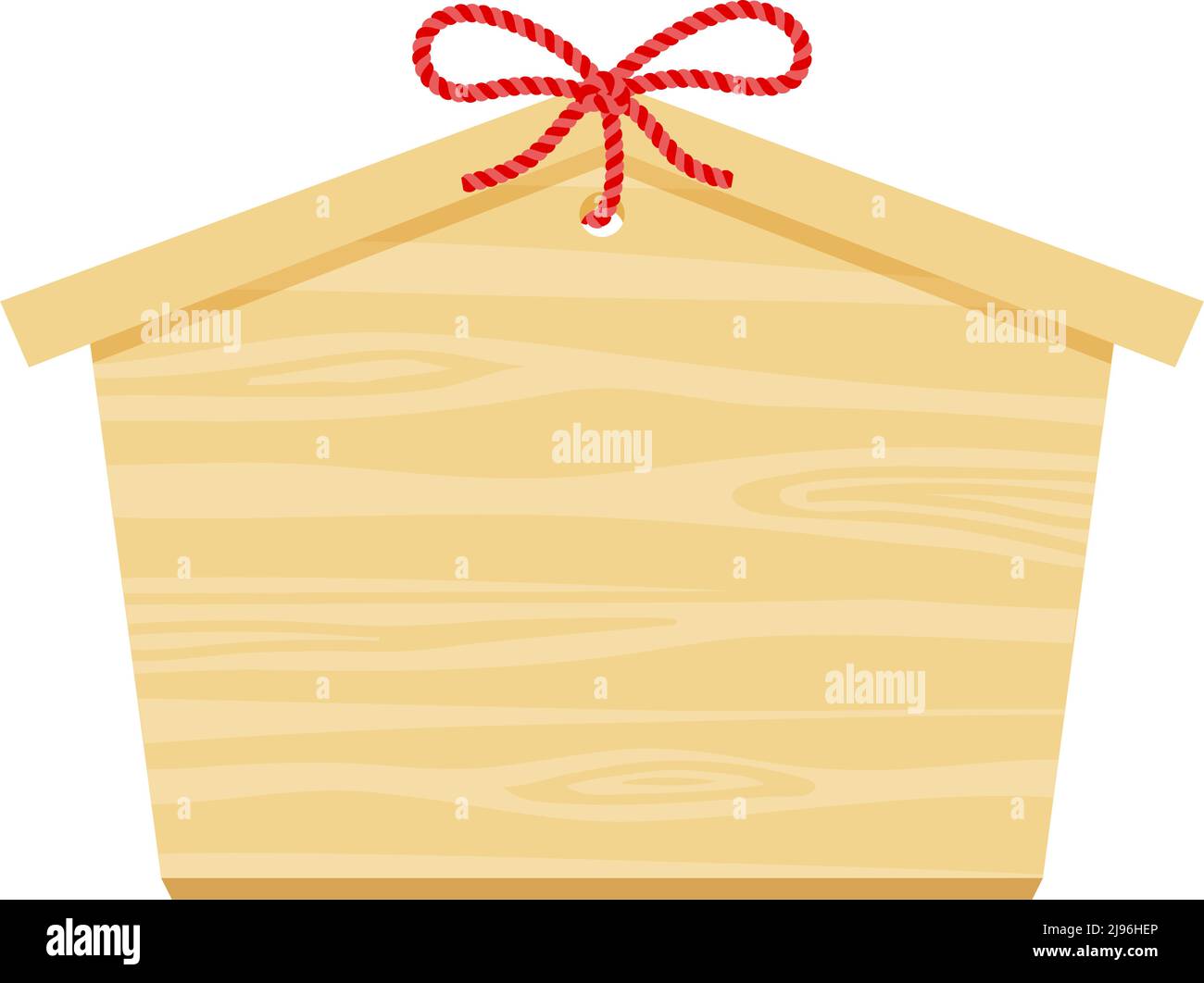 Vector illustration of Japanese New Year object "Ema Stock Vector Image ...