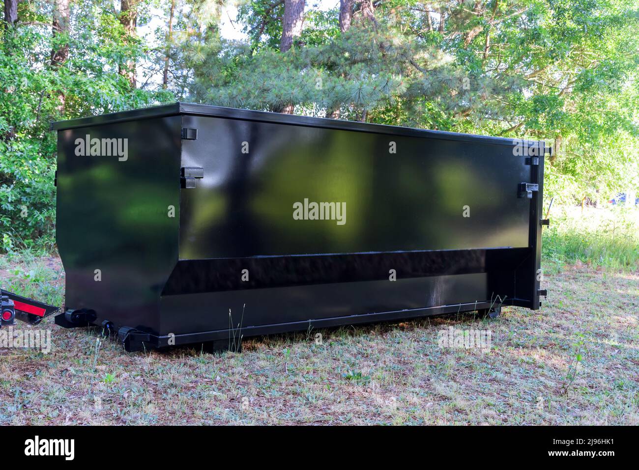 Construction trash dumpsters in an metal container, home house ...