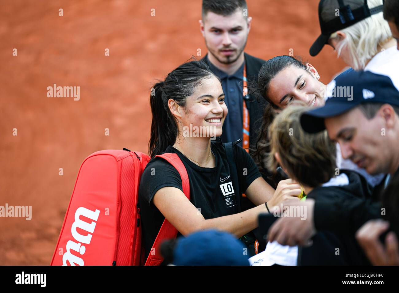 Emma Raducanu of Great Britain during the French Open (Roland-Garros ...