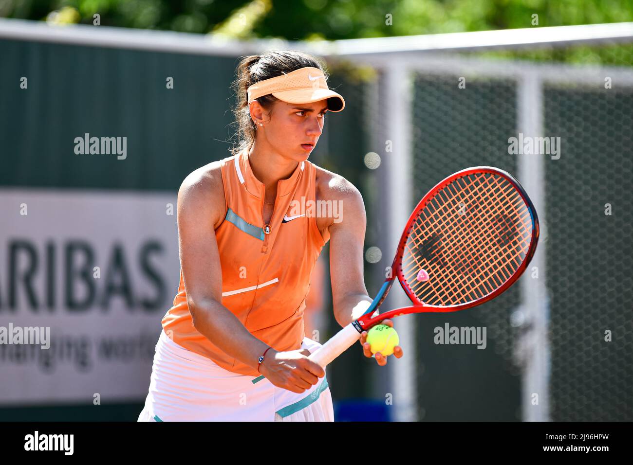 Anastasia Gasanova of Russia during the French Open (Roland-Garros ...