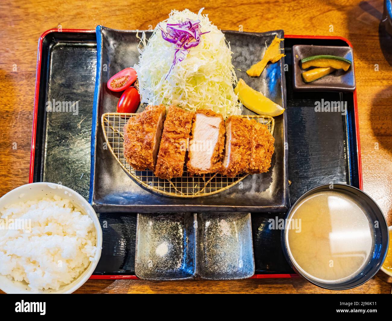 Close up shot of deep fried pork chop rice at Las Vegas, Nevada Stock ...