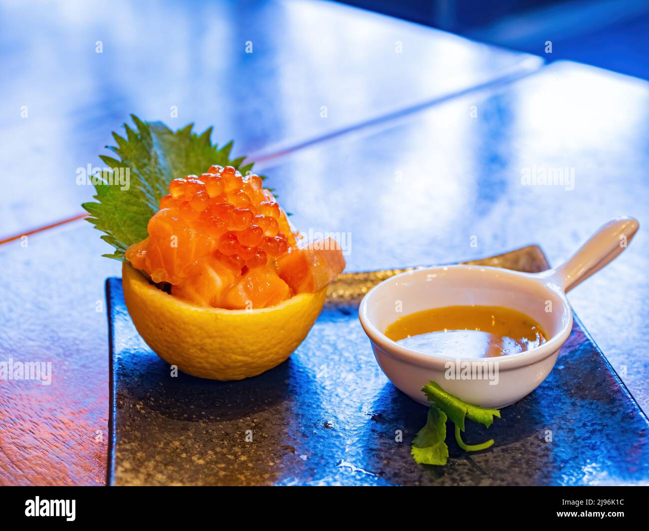 Yuzu salmon hi-res stock photography and images - Alamy