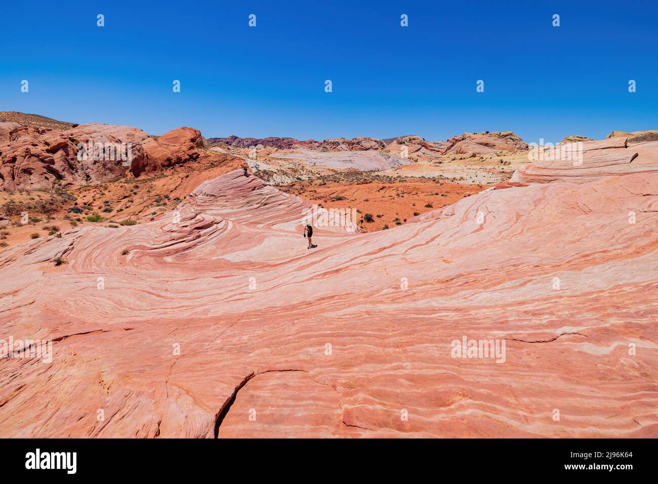 Las Vegas, MAY 14 2022 - Sunny view of the Firewave of Valley of Fire ...