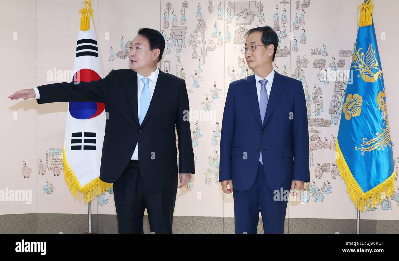 South Korea. 21st May, 2022. 21st May, 2022. Yoon appoints Han as prime ...