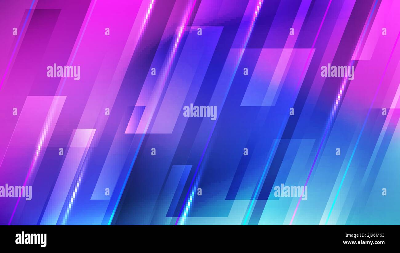 Abstract technology futuristic concept geometric pattern vibrant color ...