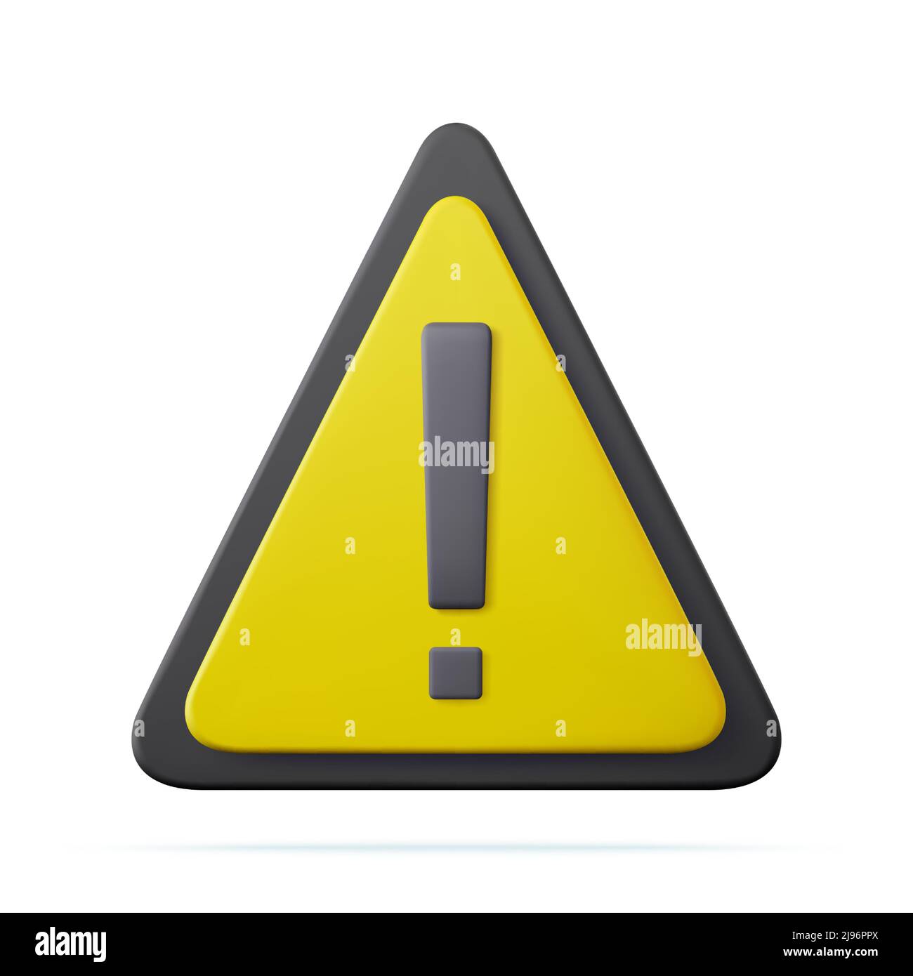 3d Hazard warning attention sign Stock Vector Image & Art - Alamy