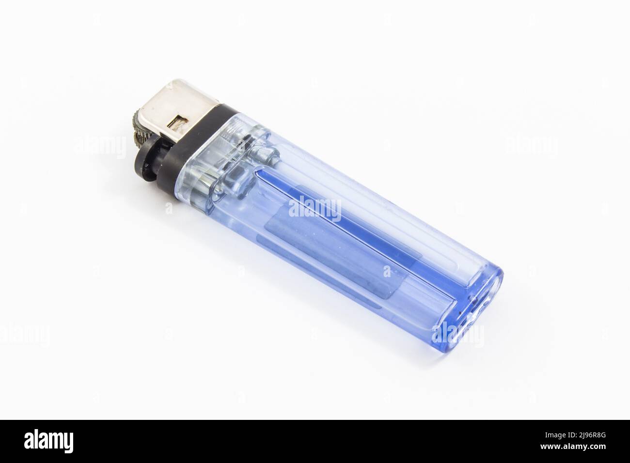 Blue lighter isolated Stock Photo - Alamy
